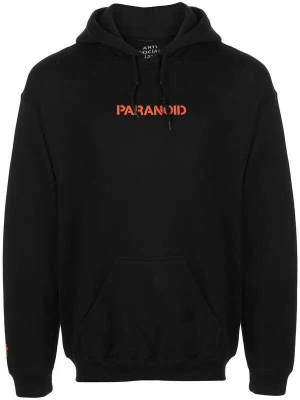 Anti Social Social Club Hoodie Homme Small Noir - Sweat à Capuche Double Face