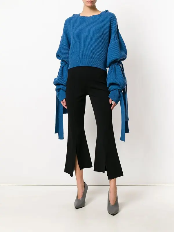 Stella McCartney Cropped Asymmetric Trousers