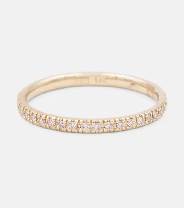 SYDNEY EVAN 14kt Yellow Eternity Ring With Diamonds - Gold