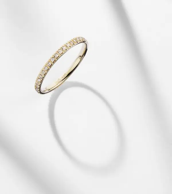 SYDNEY EVAN 14kt Yellow Eternity Ring With Diamonds