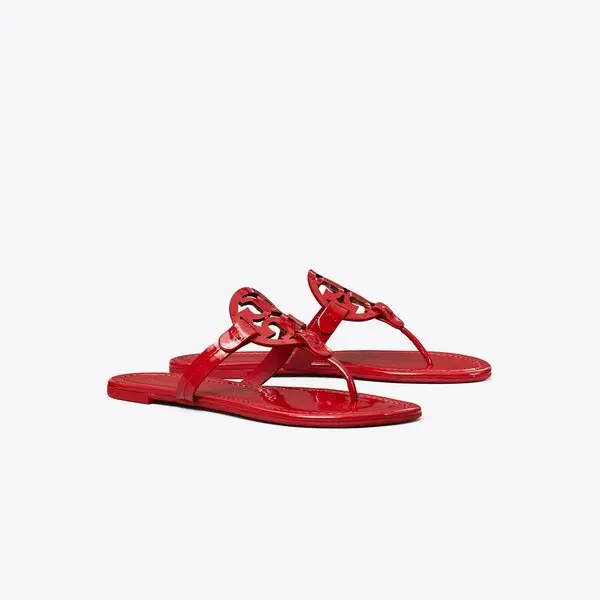 Tory Burch Miller Patent Sandal - Toucan Red