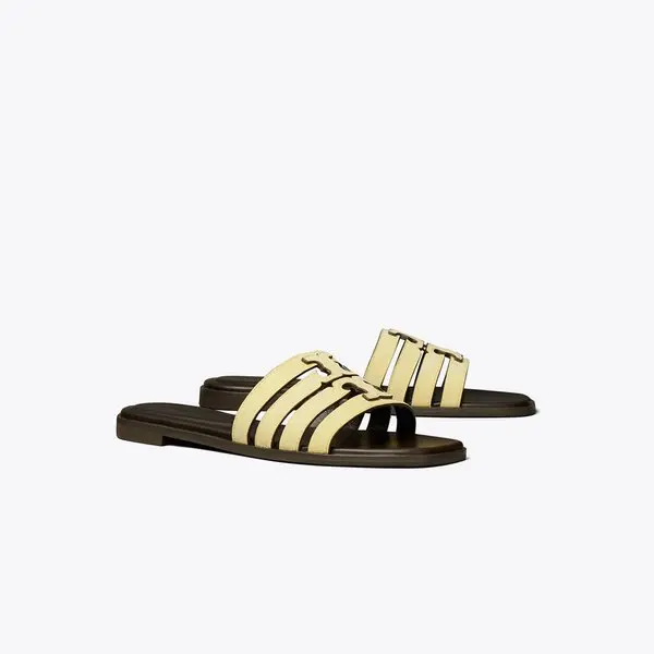 Tory Burch Ines Slides - Matte Sun/cocoa