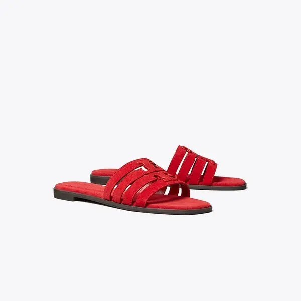 Tory Burch Ines Slides - Toucan Red/toucan Red