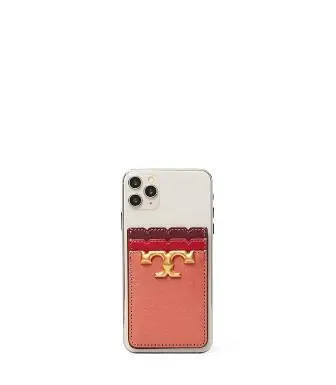 Tory Burch Eleanor Phone Card Pocket - Toasted Pecan | Editorialist