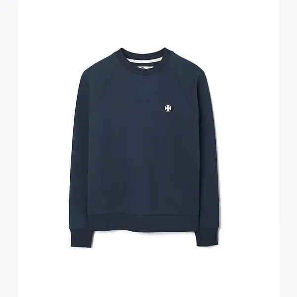 Tory Burch French Terry Raglan Crewneck
