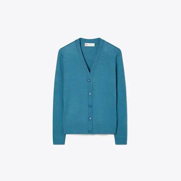 Tory Burch Simone Cardigan - Atoll Reef