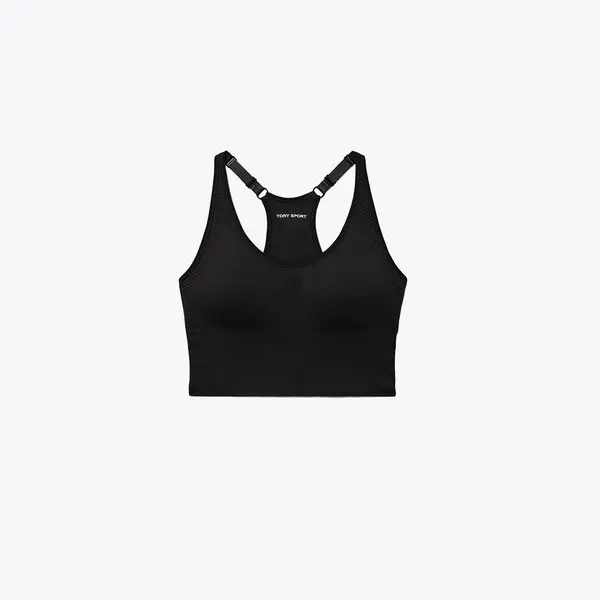 Tory Burch Seamless Adjustable Long Bra - Sport Black