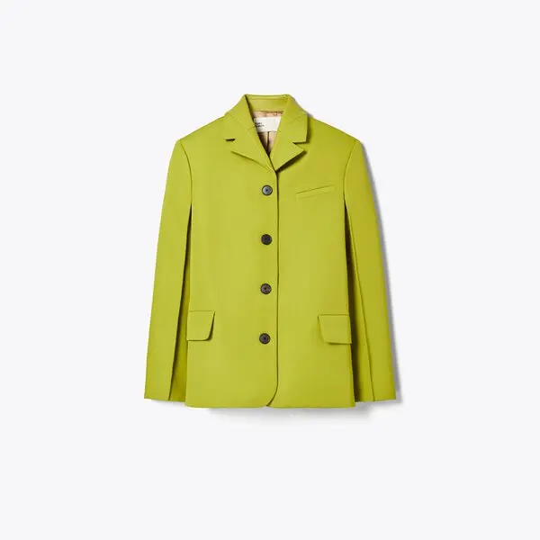Tory Burch Wool Blazer - Leaf Green