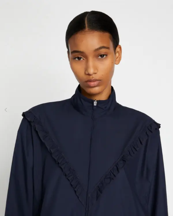 Tory Burch Ruffle Windbreaker