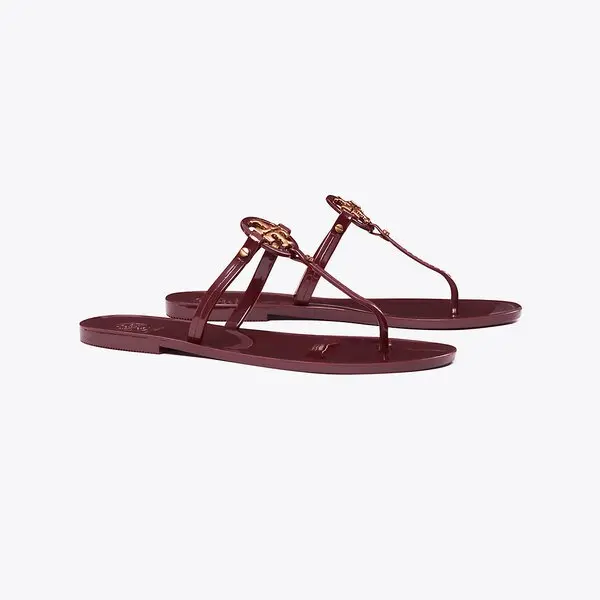 Tory Burch Mini Miller Jelly Sandal - Bordeaux