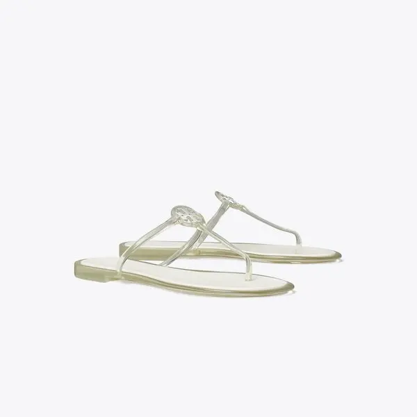 Tory Burch Mini Miller Jelly Sandal - Clear/silver