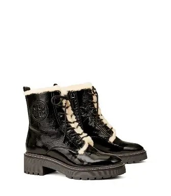 Tory Burch Miller Shearling Lug Sole Boot
