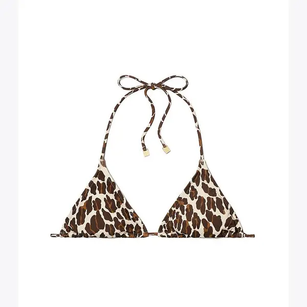 Tory Burch String Bikini Top - Reva Leopard