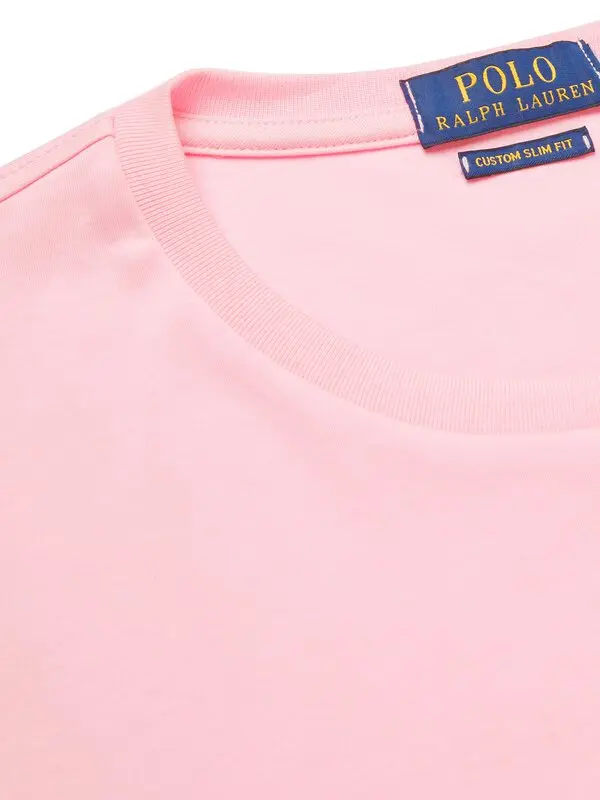 Polo Ralph Lauren Slim-fit Pima Cotton-jersey T-shirt - Pink