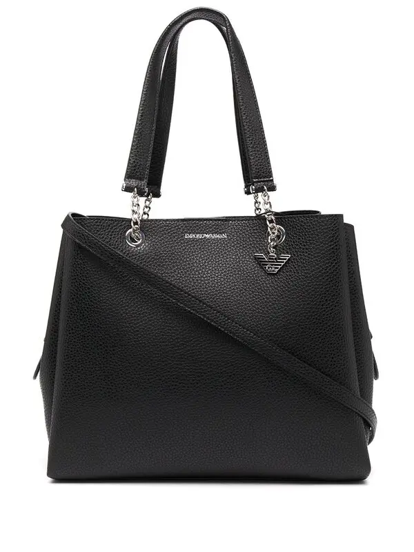 Emporio Armani Pebbled-effect Tote Bag