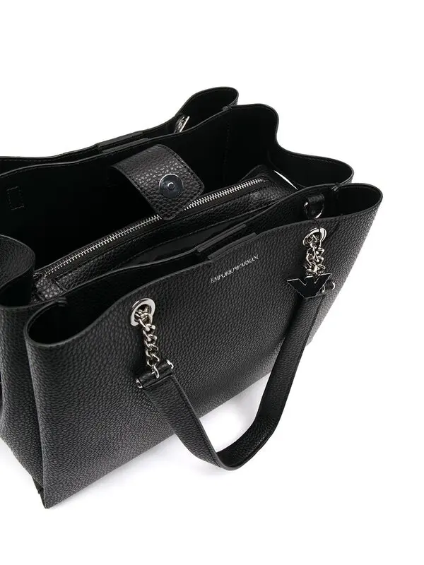 Emporio Armani Pebbled-effect Tote Bag