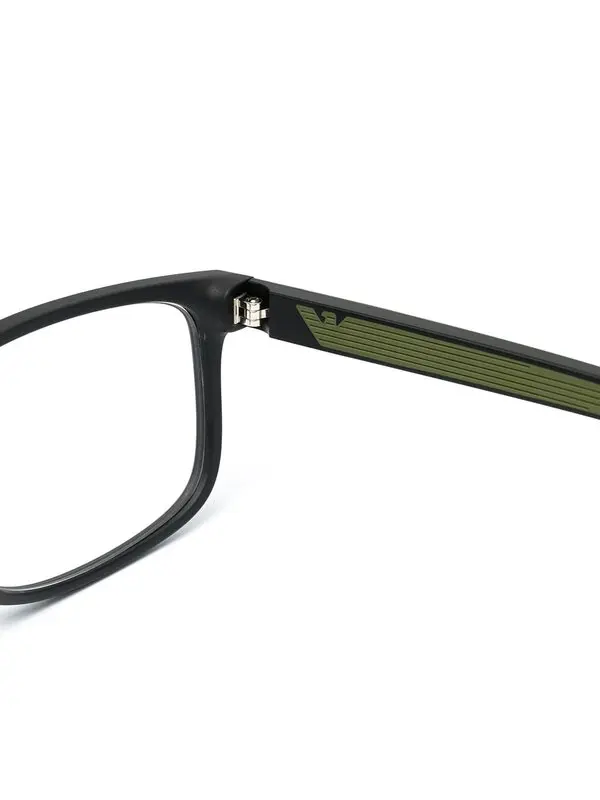 Emporio Armani Square Frame Eyeglasses - Black
