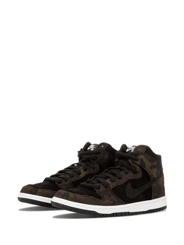 Nike Sb Dunk High Pro Iguana Sneakers - Black