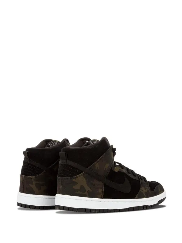 Nike Sb Dunk High Pro Iguana Sneakers - Black