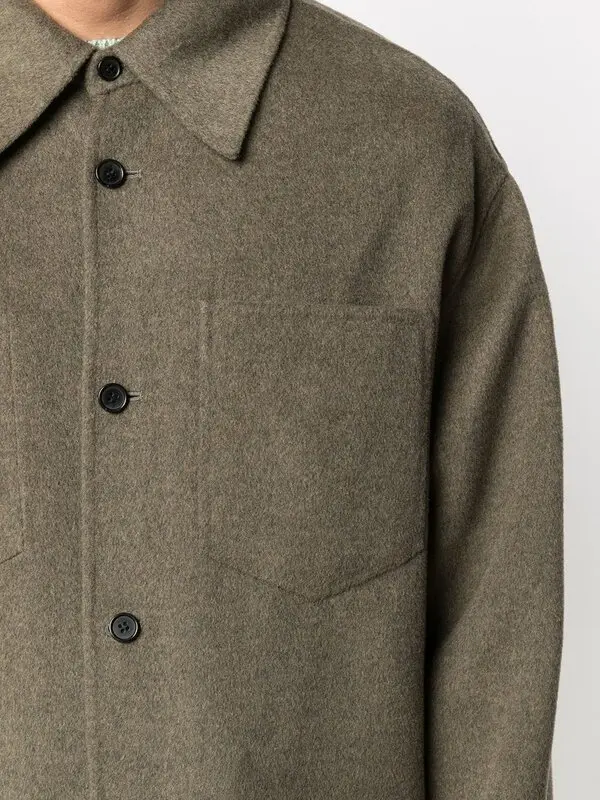 ジャケット・アウター Acne Studios Wool Shirt Jacket 46 Acne Studios Oversized Wool Shirt-Jacket In Grey - 40% Off