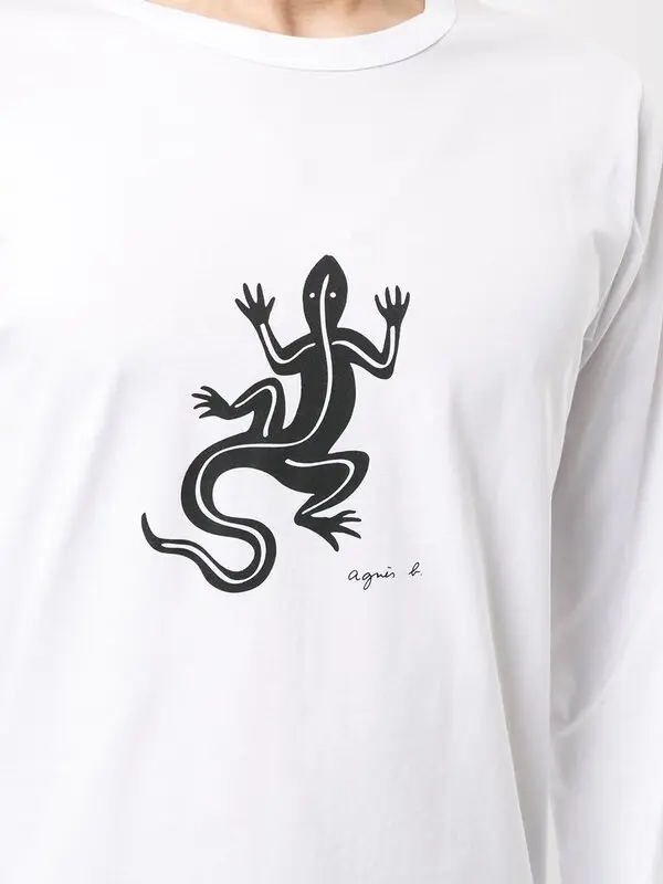 AGNÈS B. Coulos Lizard-print T-shirt