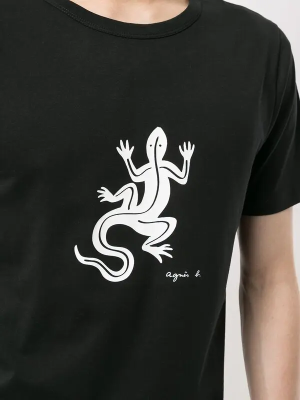 AGNÈS B. Logo-print Cotton T-shirt
