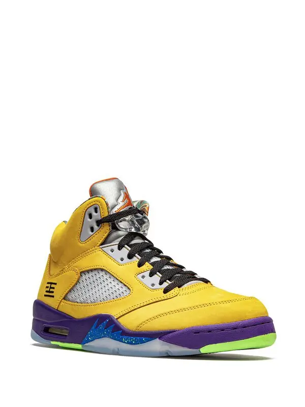 JORDAN Air Retro What The Sneakers - Yellow