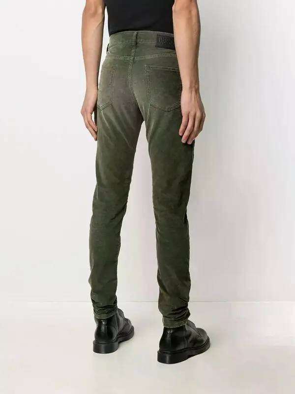 DIESEL® D-strukt Velvet Trousers - Green