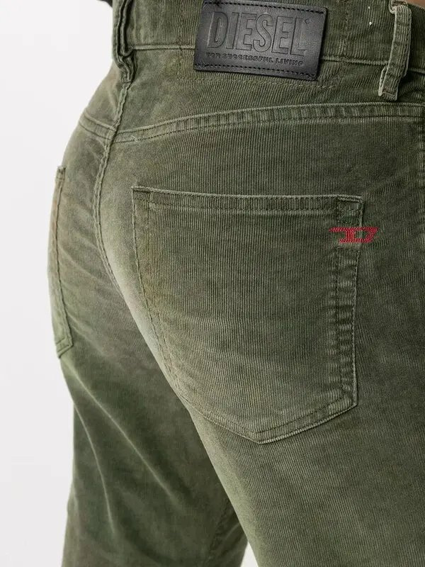 DIESEL® D-strukt Velvet Trousers - Green