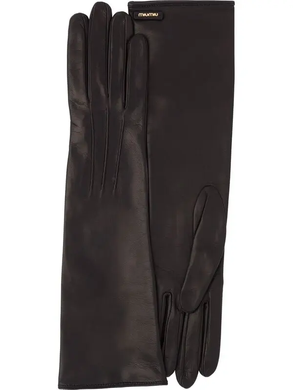 Miu Miu Stitching Detail Long Gloves