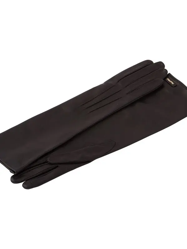 Miu Miu Stitching Detail Long Gloves