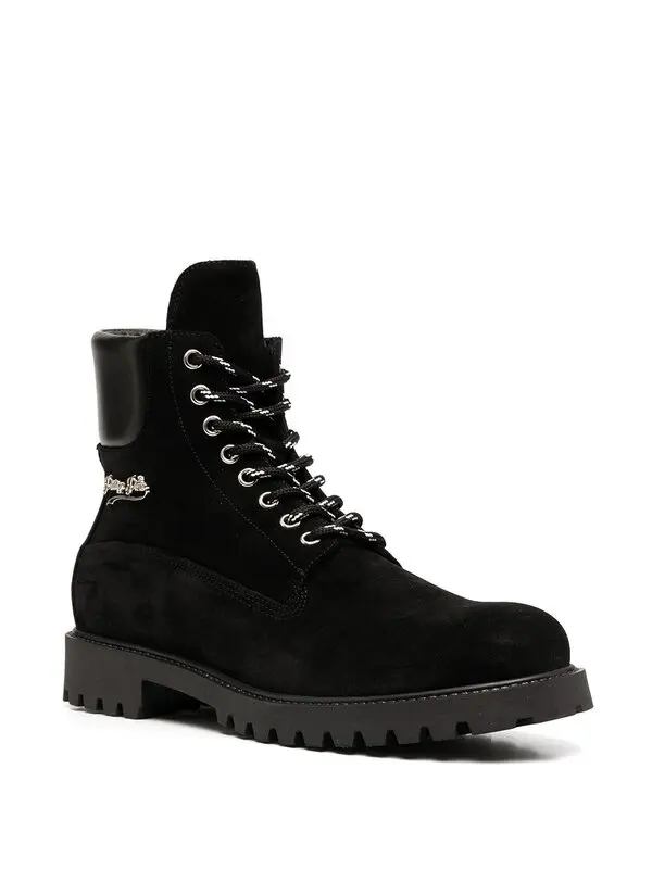 Philipp Plein Suede Ankle Boots