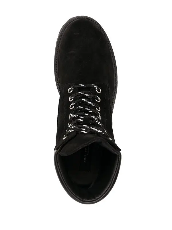 Philipp Plein Suede Ankle Boots