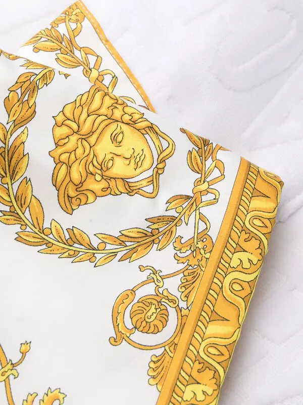 Versace I Love Baroque Short Robe - White