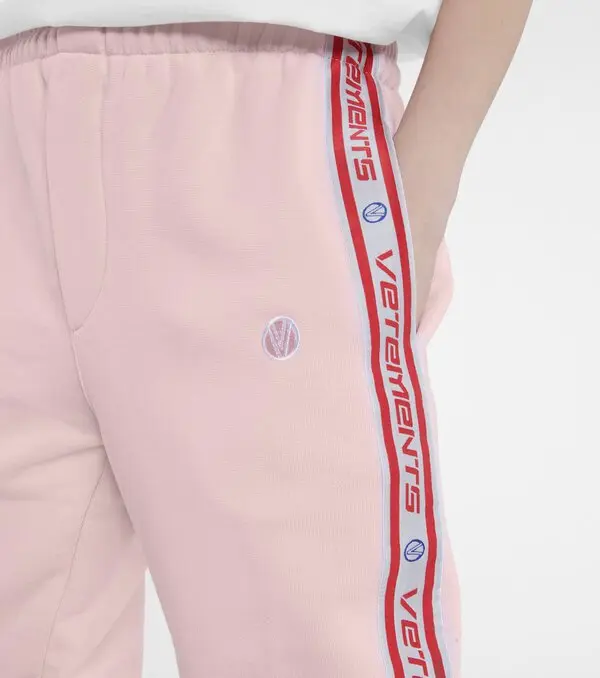 Vetements Logo Cotton-blend Jersey Sweatpants