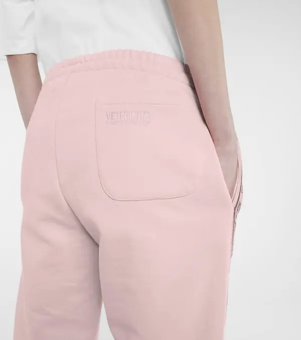 Vetements Logo Cotton-blend Jersey Sweatpants