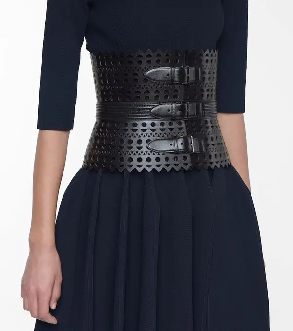 Alaïa Vienne Leather Corset Belt