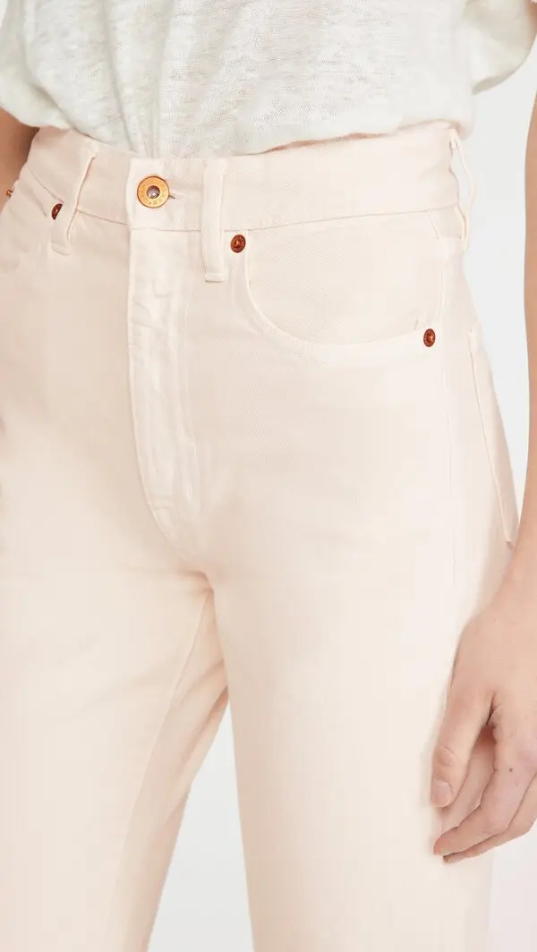 SLVRLAKE London Straight Leg Jeans - Ecru