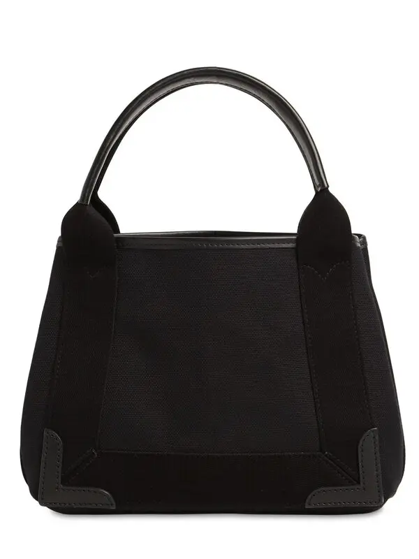 Balenciaga Xs Navy Cabas Canvas Bag