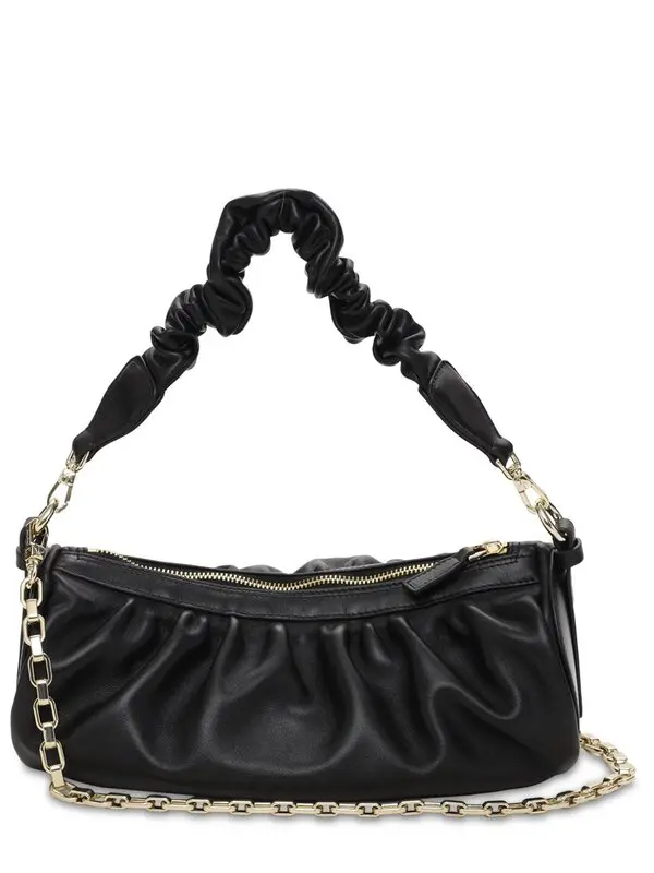 Manu Atelier Ruched Cylinder Chain Xx Bag