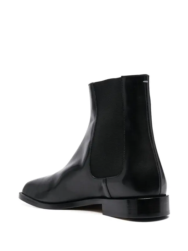 MAISON MARGIELA Tabi Leather Chelsea Boots - Black