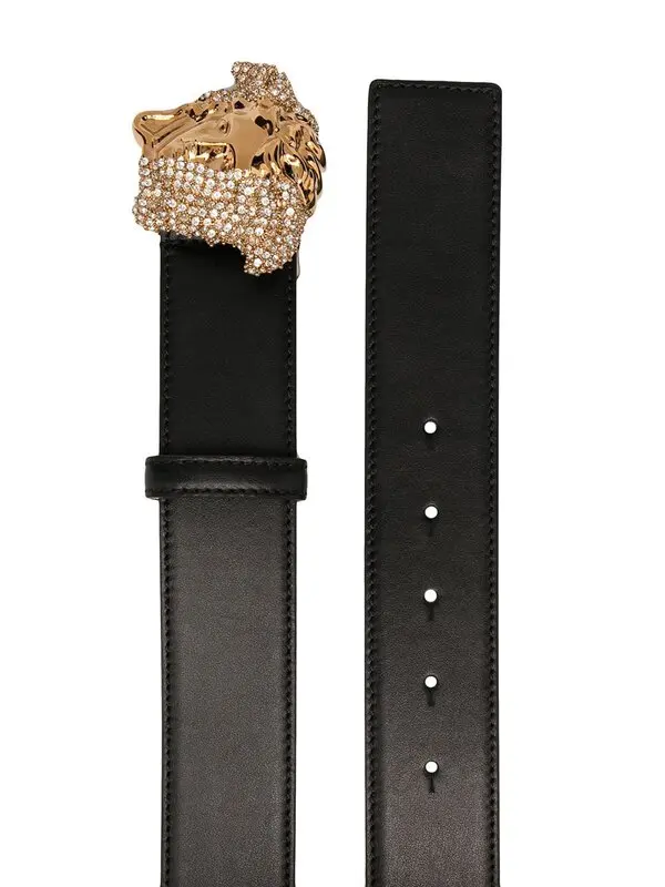 Versace La Medusa Leather Belt