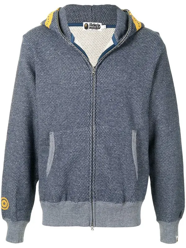 A BATHING APE Patch Detailing Zipped Hoodie
