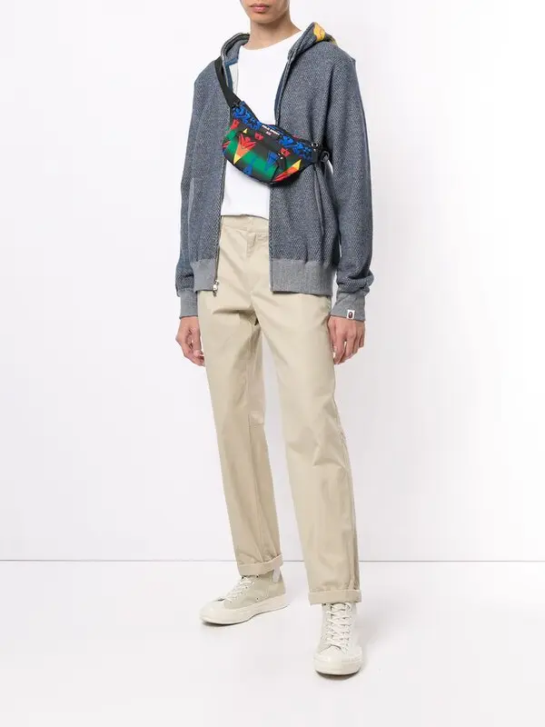 A BATHING APE Patch Detailing Zipped Hoodie