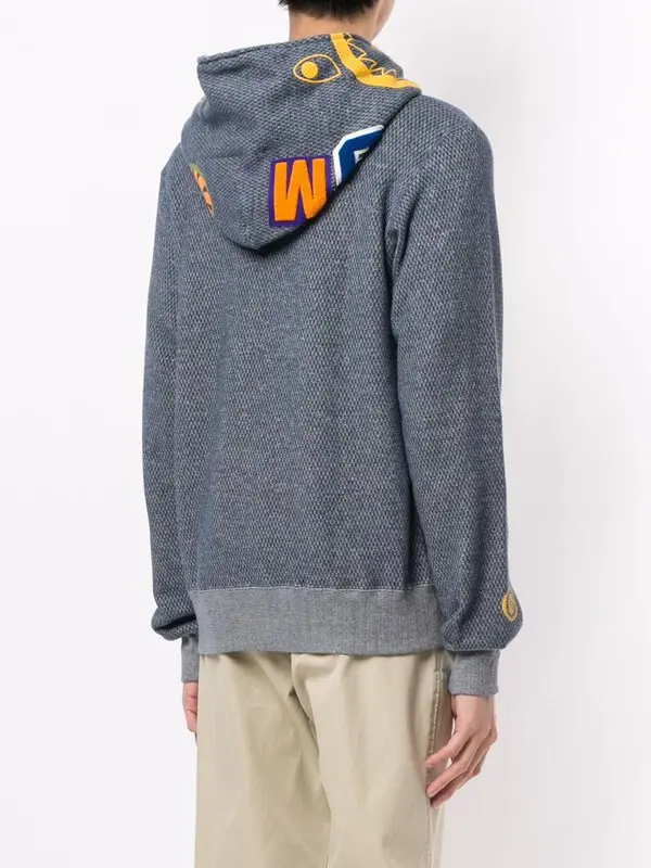 A BATHING APE Patch Detailing Zipped Hoodie