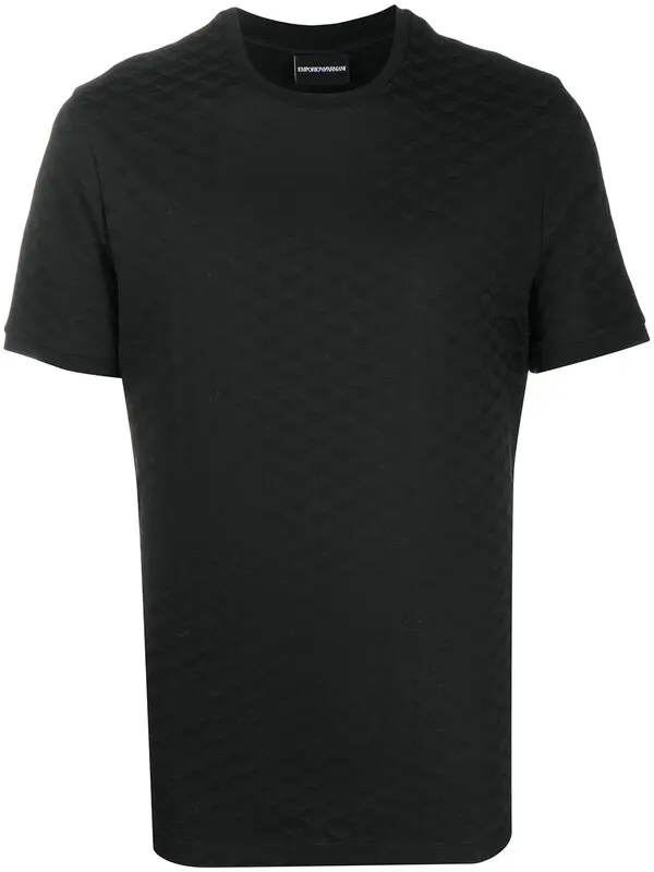 Emporio Armani Plain Textured T-shirt