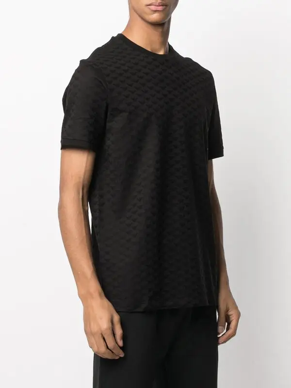Emporio Armani Plain Textured T-shirt