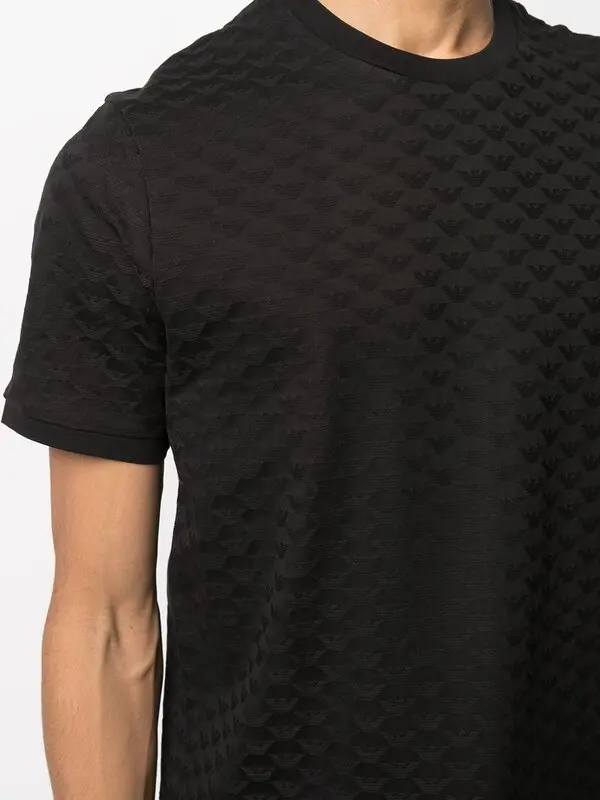 Emporio Armani Plain Textured T-shirt
