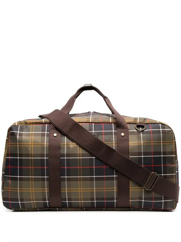 Barbour Plaid Check Luggage Bag - Green
