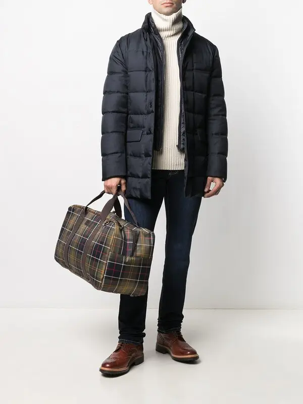 Barbour Plaid Check Luggage Bag